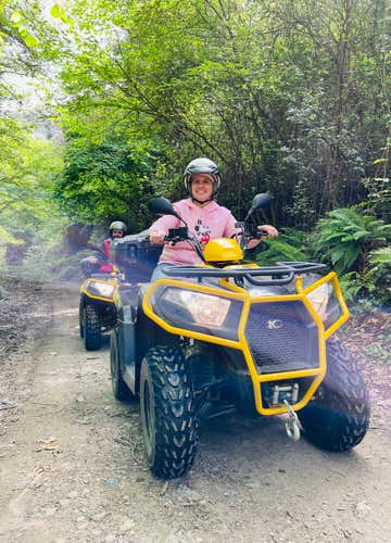 Quad biking route without a licence through the Montnegre Park on the ...